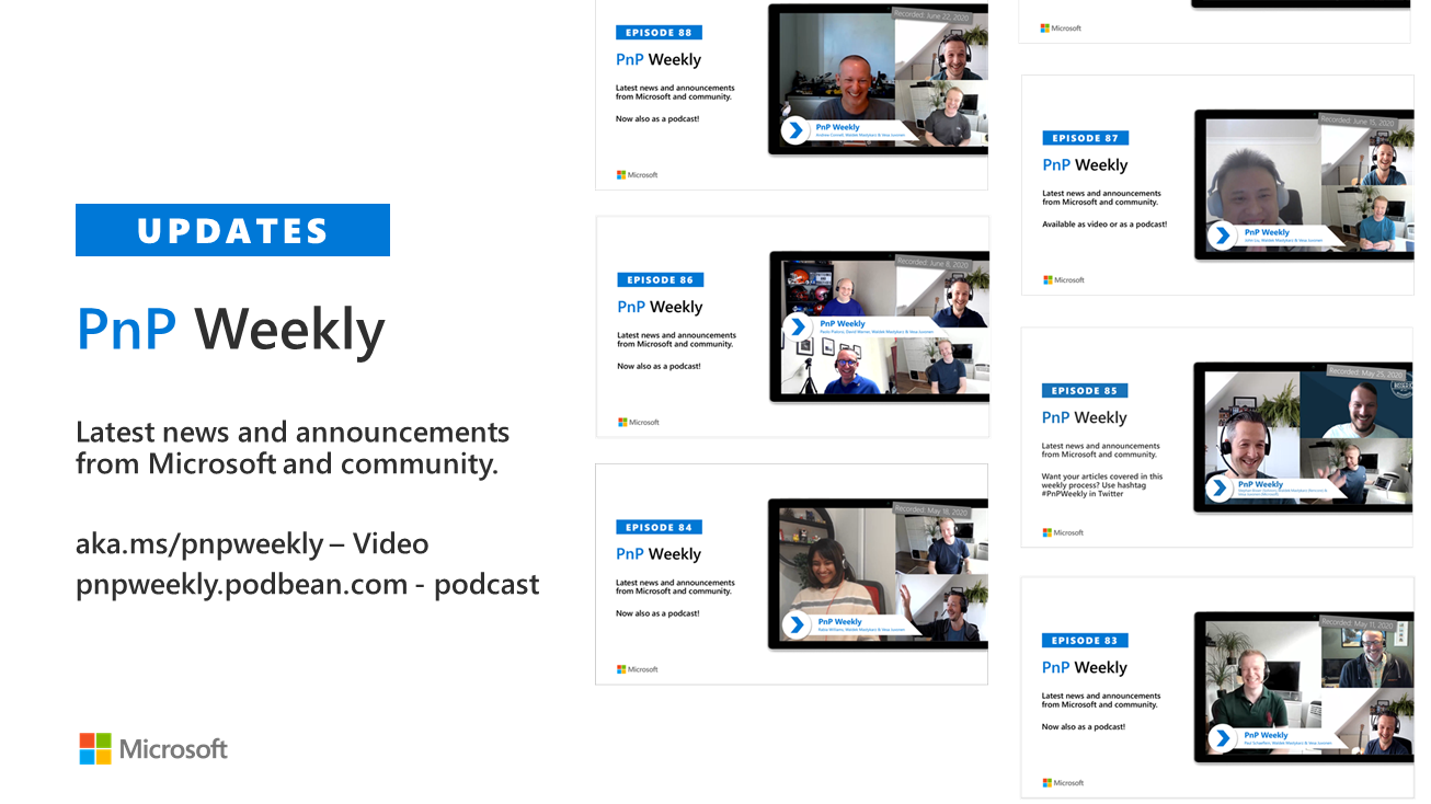 SharePoint PnP Monthly Call – September 8th, 2020 – Screenshot Summary ...