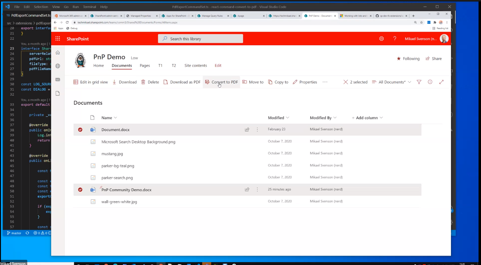 SharePoint PnP Dev SPFx JS SIG Call – March 25th, 2021 – Screenshot ...