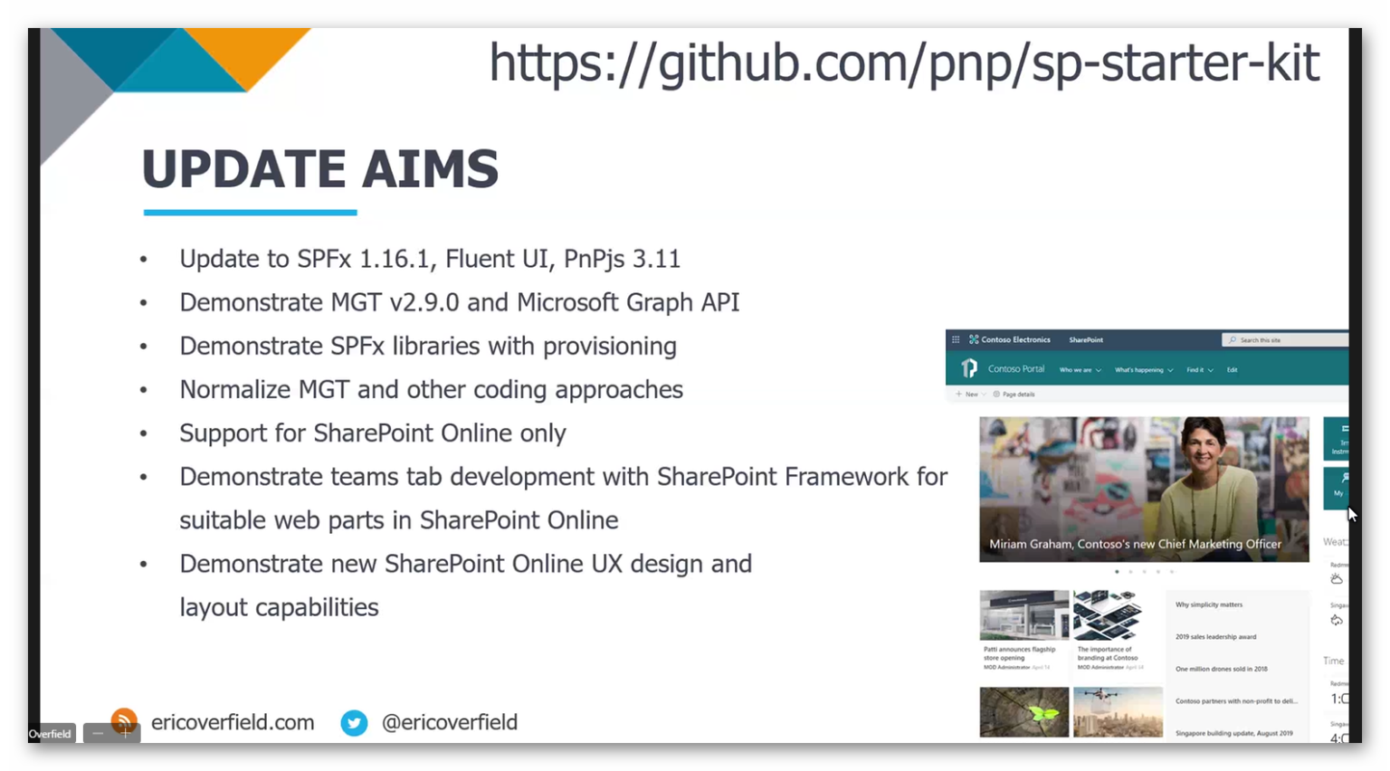 SharePoint PnP Viva Connections & SPFx JS SIG Call – May 18th, 2023 – Screenshot Summary ...