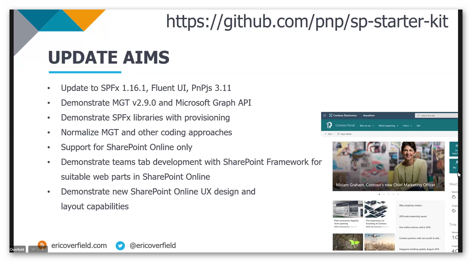 SharePoint PnP Viva Connections & SPFx JS SIG Call – May 18th, 2023 – Screenshot Summary ...